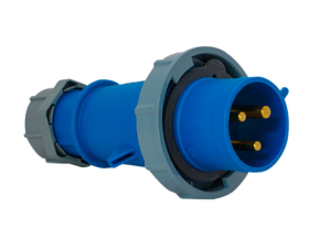 TOMA TRIPLE AÉREO PULPO 16AMP 2P+T 250V AZUL 6H IP67 | ELECTROFERR - House Electric Import